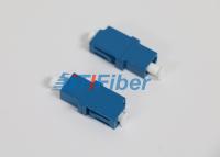 China ABS Blue Color LC / APC Single Fiber Optic Adapter , High Return Loss for sale