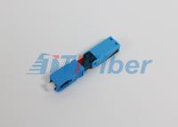 China Singlemode Fiber Optic Connector Sc / Upc , Fast Fiber Optic Cable Connectors for sale