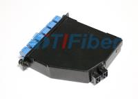 China 12 Port LC Duplex Fiber Optic Patch Panel for MPO Cassette - 24 Fiber Capacity, RoHS Compliant for sale