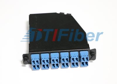 China 12 Port LC Duplex Fiber Optic Patch Panel for MPO Cassette - 24 Fiber Capacity, RoHS Compliant for sale