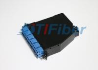 China 12 Port LC Duplex Fiber Optic Patch Panel for MPO Cassette - 24 Fiber Capacity, RoHS Compliant for sale