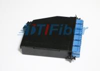 China 12 Port LC Duplex Fiber Optic Patch Panel for MPO Cassette - 24 Fiber Capacity, RoHS Compliant for sale