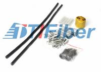 China 4 Port 24 Core Outdoor Fiber Splice Enclosure 45x17x10cm for Underground Installation for sale