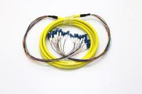 China 24 Core Multi Fiber Breakout Cable LC/UPC-LC/UPC 0.9mm Tight Buffer with ≤0.2dB Insertion Loss for sale