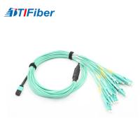 China MPO Fiber Optic Patch Cord LC SC FC ST Low Insertion Loss 0.2dB Custom Length for sale