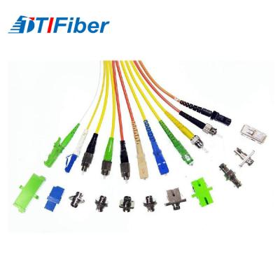 China Custom Fiber Optic Patch Cord SC ST FC LC APC UPC Simplex Duplex 0.9mm 3.0mm for sale