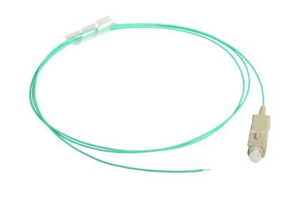 China SC UPC OM3 50/125 Fiber Optic Pigtail Aqua 1 Meter for Network for sale