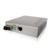 China Singlemode Fiber Optic Media Converter - Black ABS Gigabit Ethernet Converter with 100km Range for sale