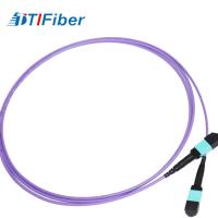 China OM4 60/125 μm Multimode Fiber Optic Patch Cord Simplex 1M LC to SC PVC Jumper for sale