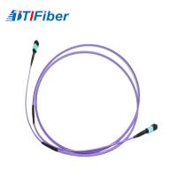 China OM4 60/125 μm Multimode Fiber Optic Patch Cord Simplex 1M LC to SC PVC Jumper for sale