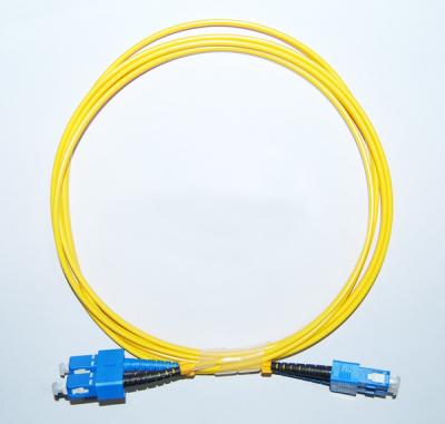 China OEM SC/APC-SC/APC Singlemode Fiber Optic Patch Cord 0.2dB Insertion Loss 55dB Return Loss for sale