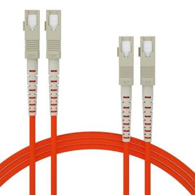China OM1 OM2 Multimode Fiber Optic Patch Cord SC UPC Duplex 3m 10G SFP+ Cable Custom for sale