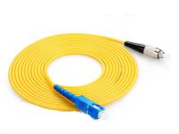 China G657A1/A2 Yellow Single Mode Fiber Optic Patch Cord 2.0mm Duplex LC UPC for sale