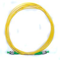 China G657A1/A2 Yellow Single Mode Fiber Optic Patch Cord 2.0mm Duplex LC UPC for sale