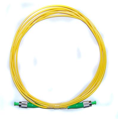 China G657A1/A2 Yellow Single Mode Fiber Optic Patch Cord 2.0mm Duplex LC UPC for sale