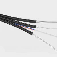 China Outdoor Aerial GJYXCH Drop Cable LSZH Single Mode 1-4 Core G652D G657A1 G657A2 FTTH Fiber Optic Cable for sale