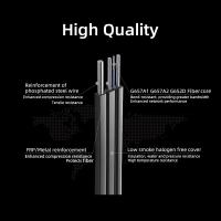 China Outdoor Aerial GJYXCH Drop Cable LSZH Single Mode 1-4 Core G652D G657A1 G657A2 FTTH Fiber Optic Cable for sale