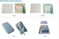 China Wall Mounted Fiber Optic Terminal Box 4 Core IP65 Rated with CE ROHS Certification -40°C to +80°C Operating Range for sale