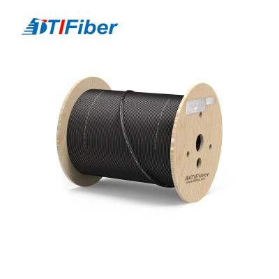 China Outdoor Fiber Optic Cable 12 Core 24 Core SM G652D 8mm PE Sheath Steel Wire Armored for sale