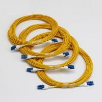 China LC Uniboot Duplex Singlemode G657.A1 Bend Insensitive Fiber Patch Cord 1m LSZH Low Loss 0.15dB for sale