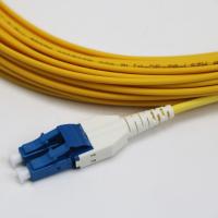 China LC Uniboot Duplex Singlemode G657.A1 Bend Insensitive Fiber Patch Cord 1m LSZH Low Loss 0.15dB for sale