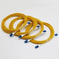 China LC Uniboot Duplex Singlemode G657.A1 Bend Insensitive Fiber Patch Cord 1m LSZH Low Loss 0.15dB for sale