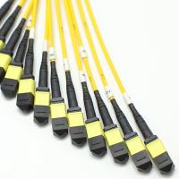 China MPO to MPO Fiber Optic Patch Cord 12 Fiber G652D for High Density Data Center Wiring for sale