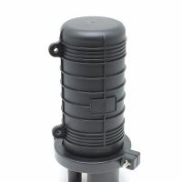 China Dome Fiber Optic Splice Closure 12 Core 24 Core 36 Core ABS Black Mini 1 Input 2 Output for sale