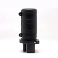 China Dome Fiber Optic Splice Closure 12 Core 24 Core 36 Core ABS Black Mini 1 Input 2 Output for sale