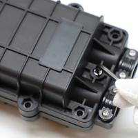 China FTTH Line-in Type Fiber Optic Splice Closure 12 Core 24 Core 36 Core 1 Input 2 Output for sale
