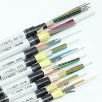China ADSS Fiber Optic Cable G652D G657A1 12 24 48 96 144 Core Single Mode Outdoor for sale