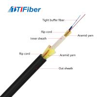 China TTI Fiber 1 Core GJYFJH03 G657A LSZH Flexible Optical Fiber Cable 2.2mm Black for sale
