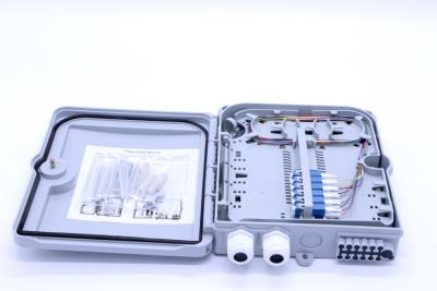 China 12-Core ABS Fiber Optic Distribution Box with 16-Port Splitter, 310x265x95mm, ISO Certified for sale