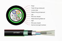 China GYTA53 Fiber Optic Cable Outdoor Direct Burial Armored 2-144 Cores Single Mode for sale