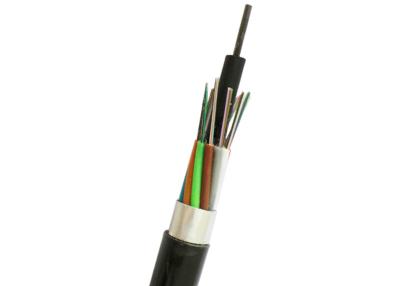 China Outdoor GYTA Armoured 12 Core Fiber Optic Cable 9.7mm Direct Buried for sale