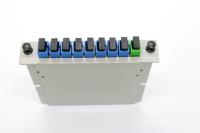 China FTTH 1x8 PLC Fiber Optic Splitter Box SC/UPC Insert Type 10.2dB Loss 40×4×4mm for sale