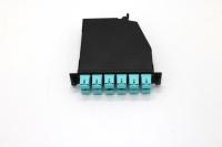 China Customized Duplex Fiber Optic MPO Patch Panel 12 Port with LC Connectors for 10G/40G/100G Networks for sale
