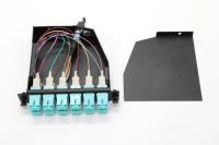 China Customized Duplex Fiber Optic MPO Patch Panel 12 Port with LC Connectors for 10G/40G/100G Networks for sale