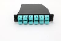 China Customized Duplex Fiber Optic MPO Patch Panel 12 Port with LC Connectors for 10G/40G/100G Networks for sale