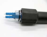 China 2 Core Outdoor LC-FC Waterproof Fiber Optic Patch Cord SM/MM FTTA CPRI Cable IP67 for sale