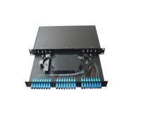 China 24 Port ODF Fiber Optic Patch Panel 19 Inch Terminal Box 48 Cores Capacity for sale