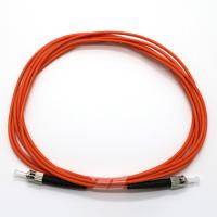 China ODM Fiber Optic Patch Cord Single Mode ST-ST Simplex Duplex Orange Jumper 3.0mm for sale