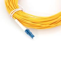 China LC APC 0.9mm Single Mode Fiber Optic Pigtail Jumper 9/125um PVC Network for sale