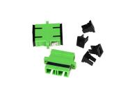 China FTTH Fiber Optic Adapter SC / APC Simplex Flange Fiber Coupler RoHS Compliant for sale