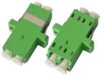 China SC Multimode Fiber Optic Connector Adapters Aqua Color With Ear Duplex OM3 for sale