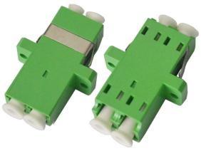 China SC Multimode Fiber Optic Connector Adapters Aqua Color With Ear Duplex OM3 for sale