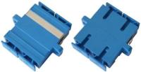 China Blue Fiber Optical Audio Cable Adapter SC Duplex Coupler Singlemode For Local Area Network for sale