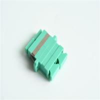 China SC Multimode Fiber Optic Connector Adapters Aqua Color With Ear Duplex OM3 for sale