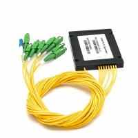 China 1x8 PLC Optical Cord Splitter , Optical Wire Splitter For Rack Mounted Fiber Terminal Box for sale