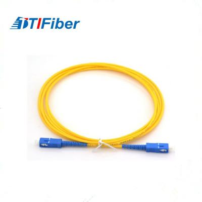 China Singlemode Simplex LSZH Fiber Optic Patch Cord 2.0mm SC APC for FTTH for sale